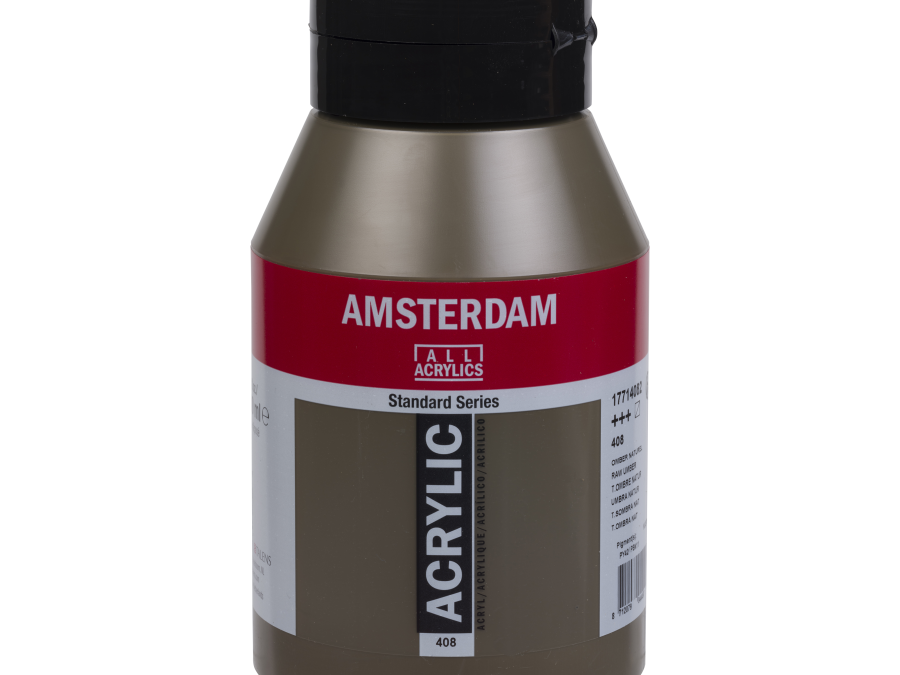 Amsterdam Acrylverf 408 Omber Naturel 1 liter | Talens Specialist - Verfze