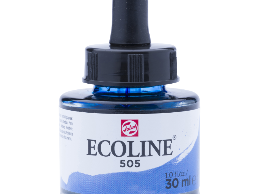 Ecoline 505 Ultramarijn Licht 30ml | Waterverf Specialist - Verfze