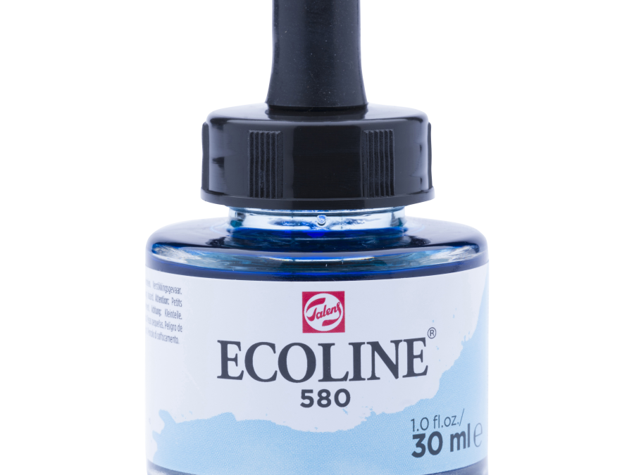 Ecoline 580 Pastelblauw 30ml | Waterverf Specialist - Verfze
