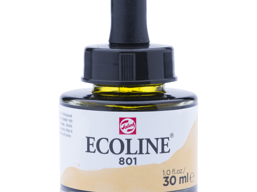 Ecoline 801 Goud 30ml | Waterverf Specialist - Verfze