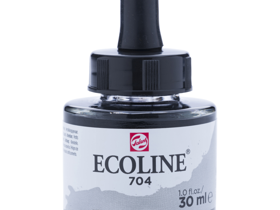 Ecoline 704 Grijs 30ml | Waterverf Specialist - Verfze