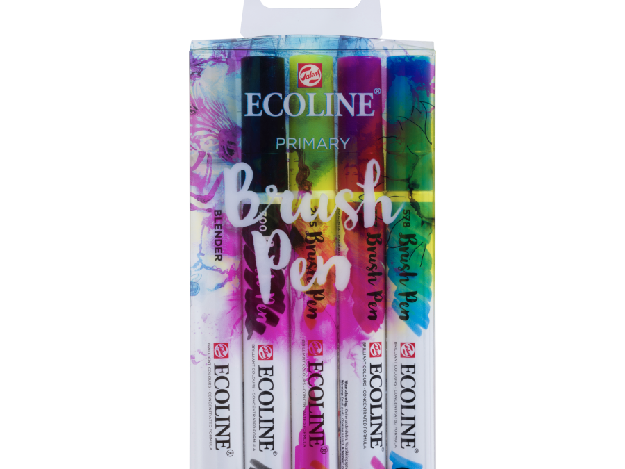 Ecoline Brushpen Set 5 Primair | Waterverf Specialist - Verfze