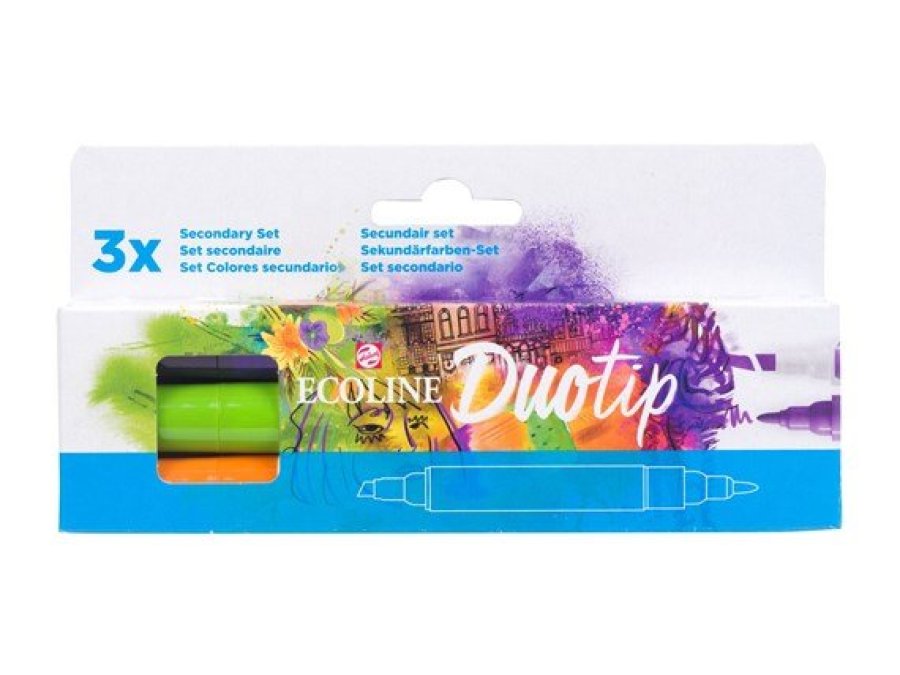 Ecoline Duotip Secundair set 3 | Waterverf Specialist - Verfze