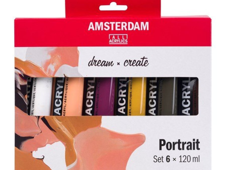 Amsterdam Acrylverf Portret Set 6x120ml | Talens Specialist - Verfze