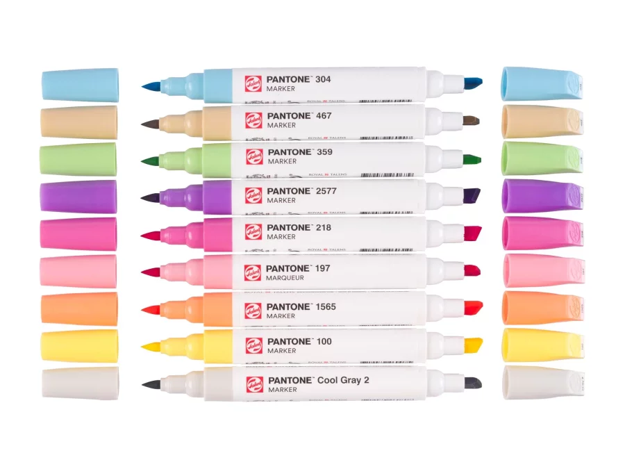 Talens Pantone Marker set 9x Pastel | Marker Specialist - Verfze